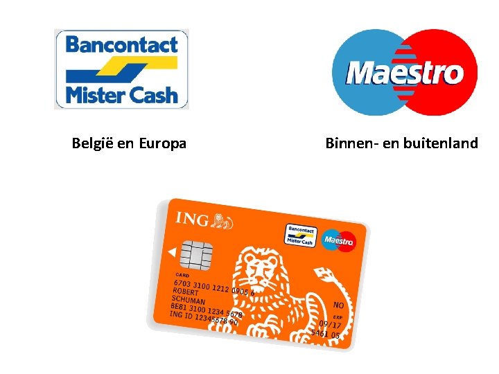 BANKKAART OF DEBETKAART Betalen met de bankkaart SCHULDENAAR