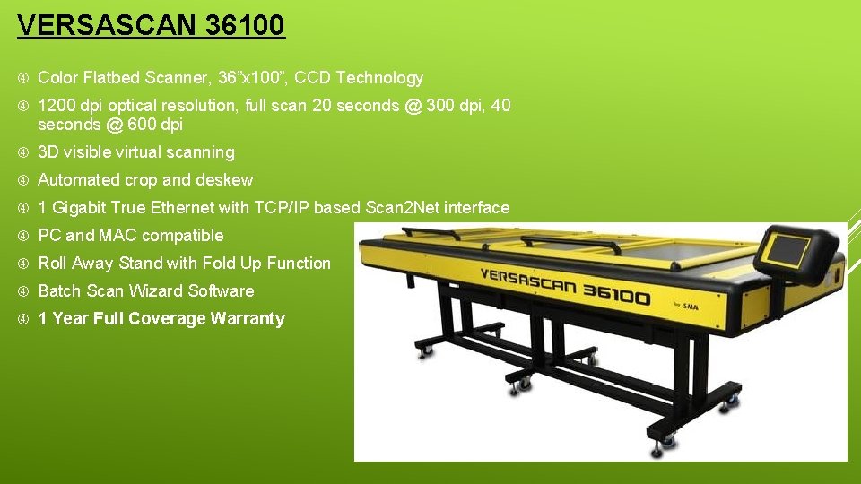 LARGE DOCUMENT SOLUTIONS Large format flatbed scanners from