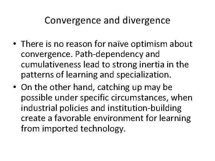 Technology structural change and growth Summer 2014 Objectives