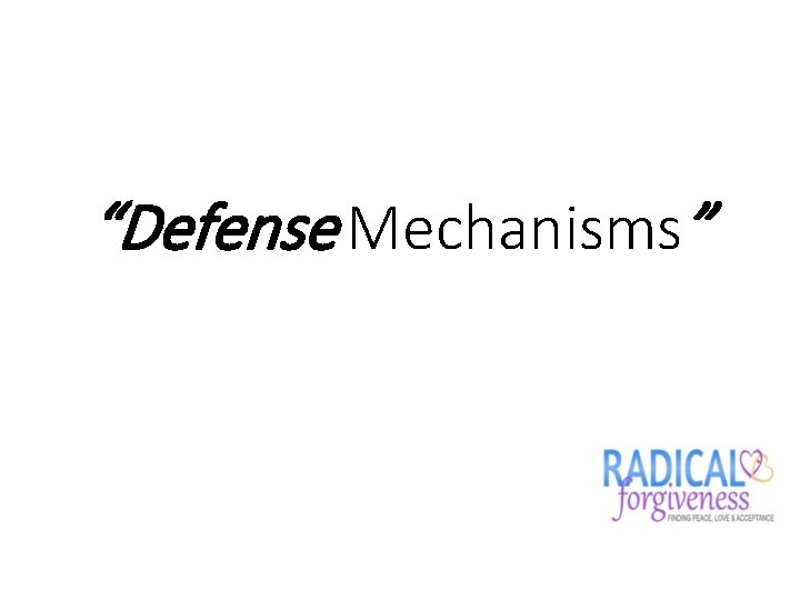 Defense Mechanisms Safety Valves Denial Repression Suppression Projection