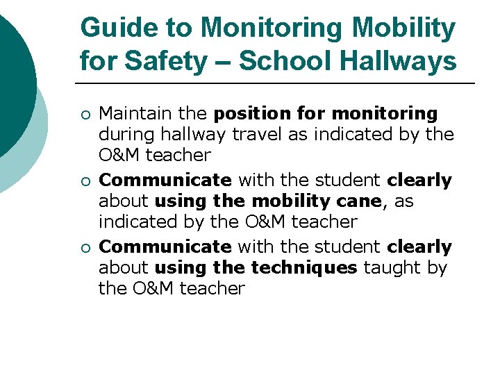 A Guide to Monitoring Mobility for Safety What