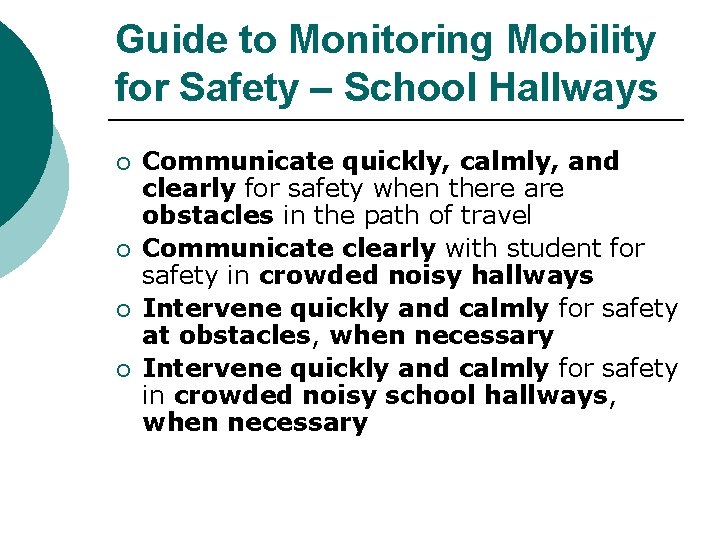 A Guide to Monitoring Mobility for Safety What