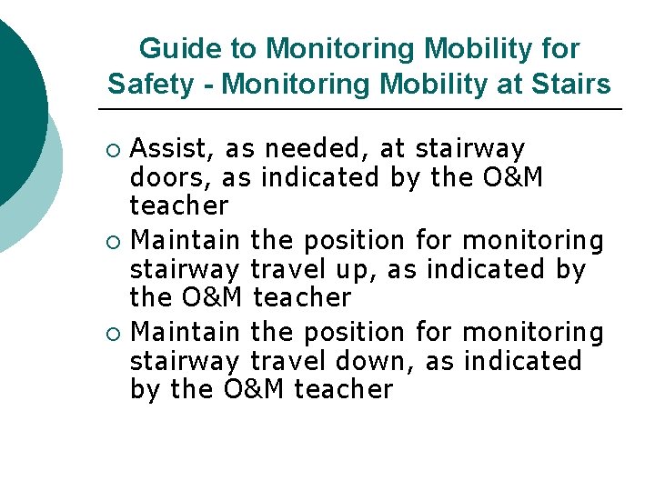 A Guide to Monitoring Mobility for Safety What