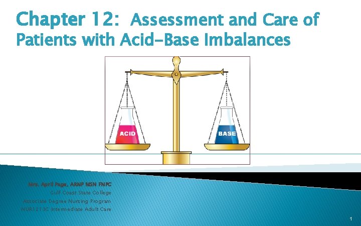 Chapter 12 Assessment and Care of Patients with