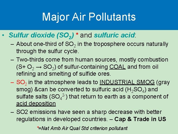 Air Pollution Chapter 15 Part 1 PART 1