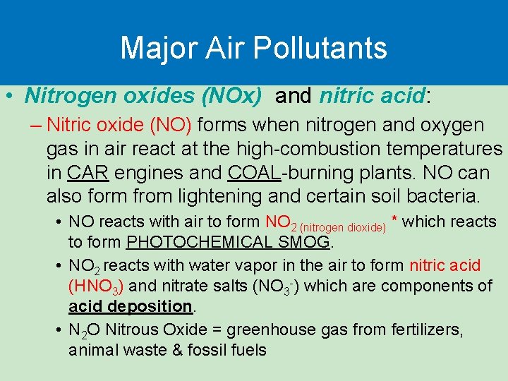 Air Pollution Chapter 15 Part 1 PART 1