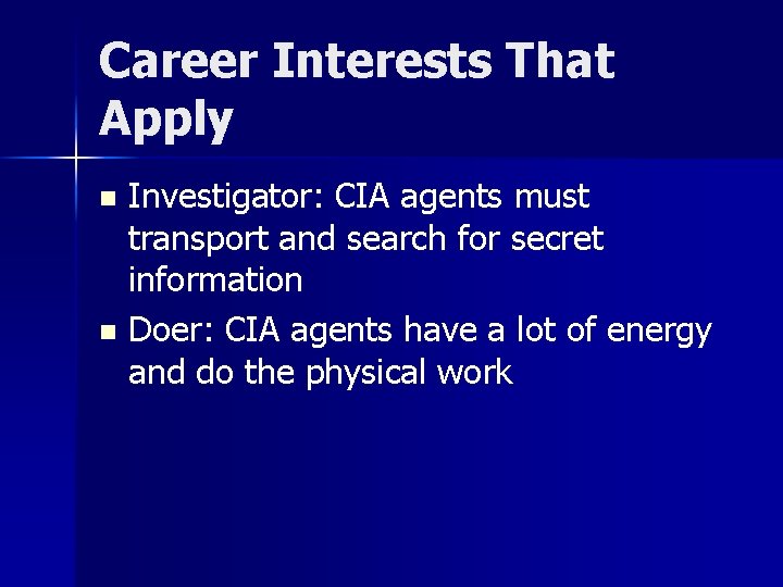 CIA Agent By Mitchell Steinhauser Job Description n
