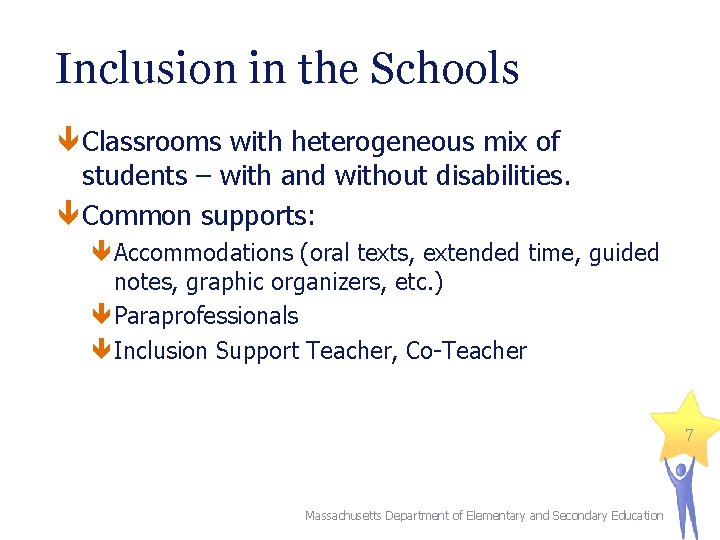 Inclusive Practice in Massachusetts Teacher preparation program overview
