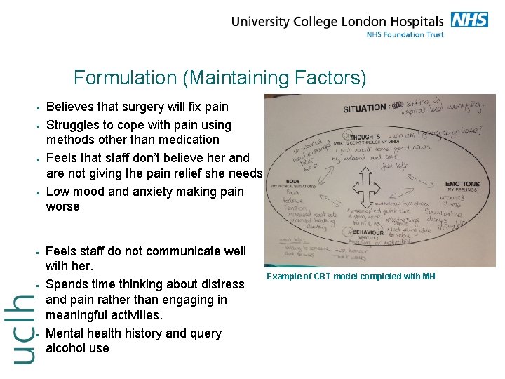 Pain Dr Natasha Curran and CNS Angie Keeling