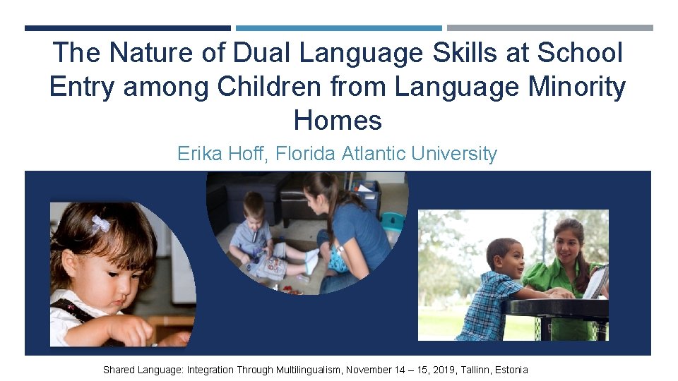 The Nature of Dual Language Skills at School