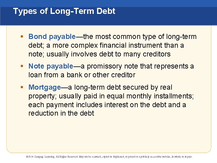 CHAPTER 14 LongTerm Liabilities Principles of Financial Accounting