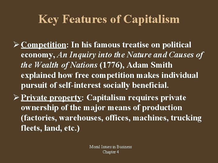 Part II American Business and Its Basis Chapter