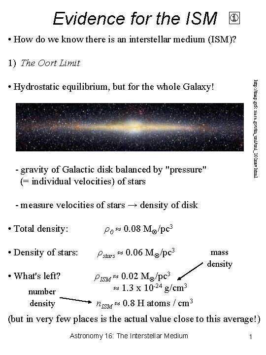 Evidence for the ISM How do we know