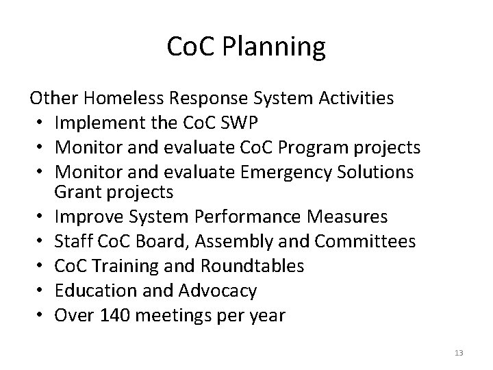 Homeless Response System Roles and Responsibilities of Metro
