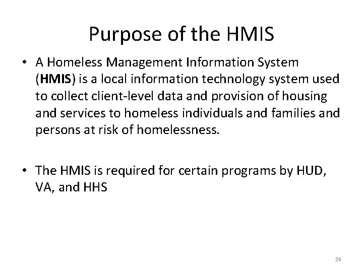 Homeless Response System Roles and Responsibilities of Metro