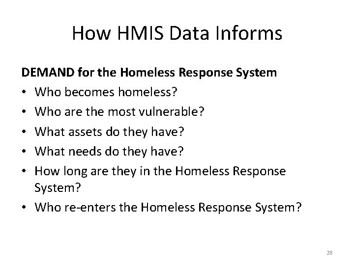 Homeless Response System Roles and Responsibilities of Metro