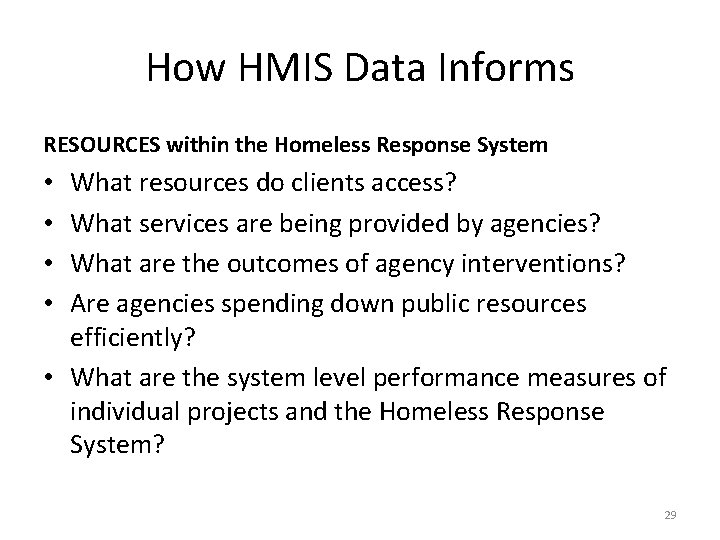 Homeless Response System Roles and Responsibilities of Metro