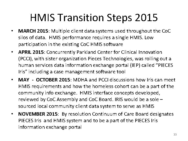 Homeless Response System Roles and Responsibilities of Metro