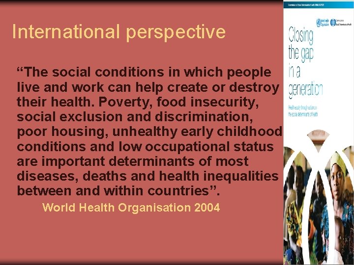 SOCIAL DETERMINANTS OF HEALTH Dr AHMAD ATWAN AlBATAINEH