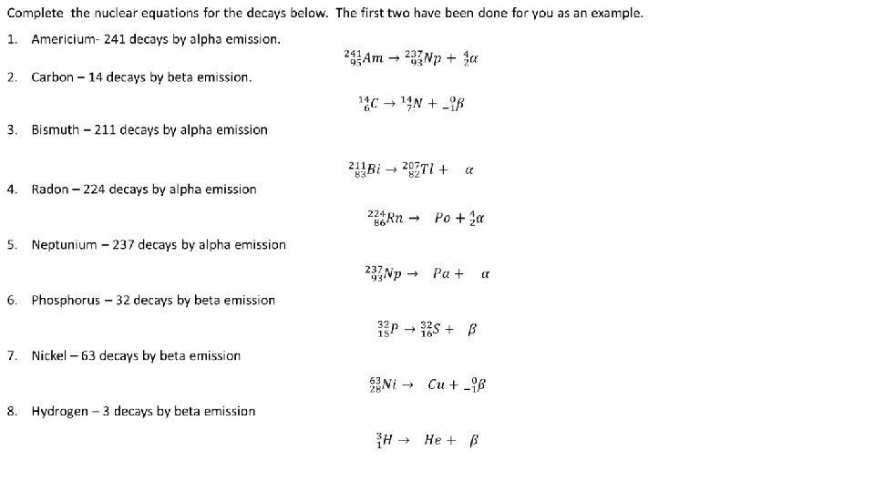 Changes in the Nucleus Last Lesson Discovery of