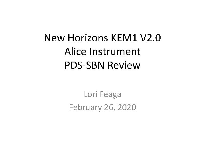 New Horizons KEM 1 V 2 0 Alice