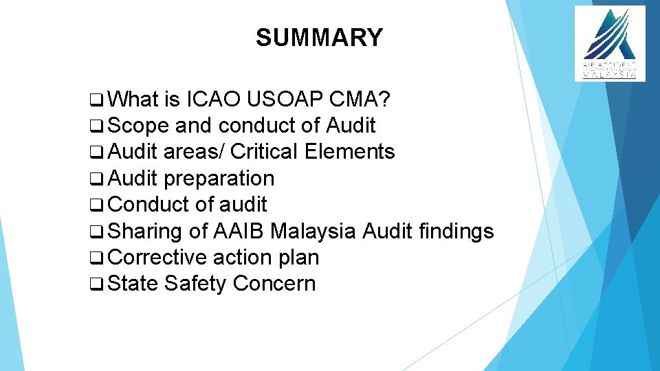 ICAO UNIVERSAL SAFETY OVERSIGHT AUDIT PROGRAMME USOAP CONTINUOUS