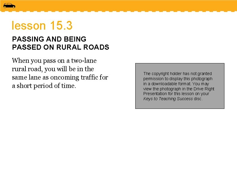 lesson 15 3 PASSING AND BEING PASSED ON