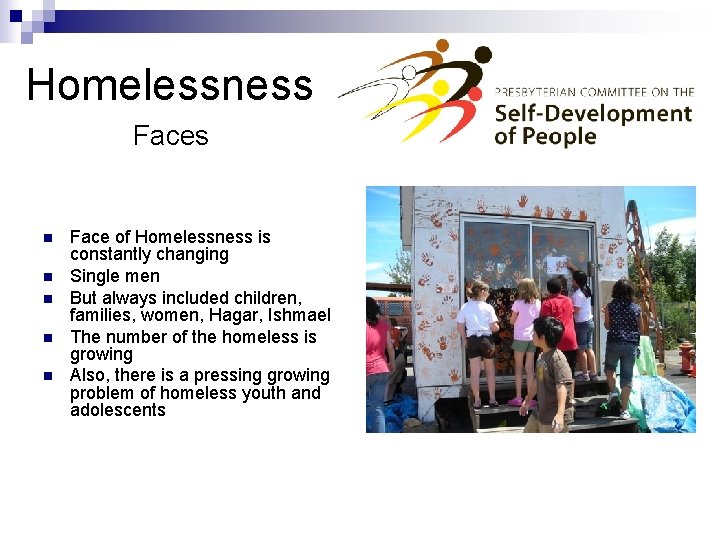 Homelessness An Overview Including a presentation about Dignity