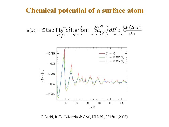 Charles Stafford Stability and Symmetry Breaking in Metal