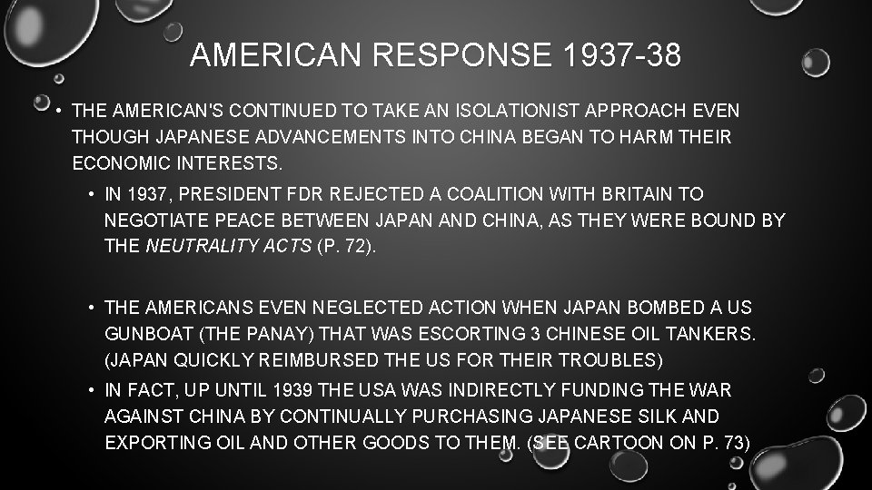 INTERNATIONAL RESPONSE TO JAPANESE AGGRESSION 1931 36 PGS