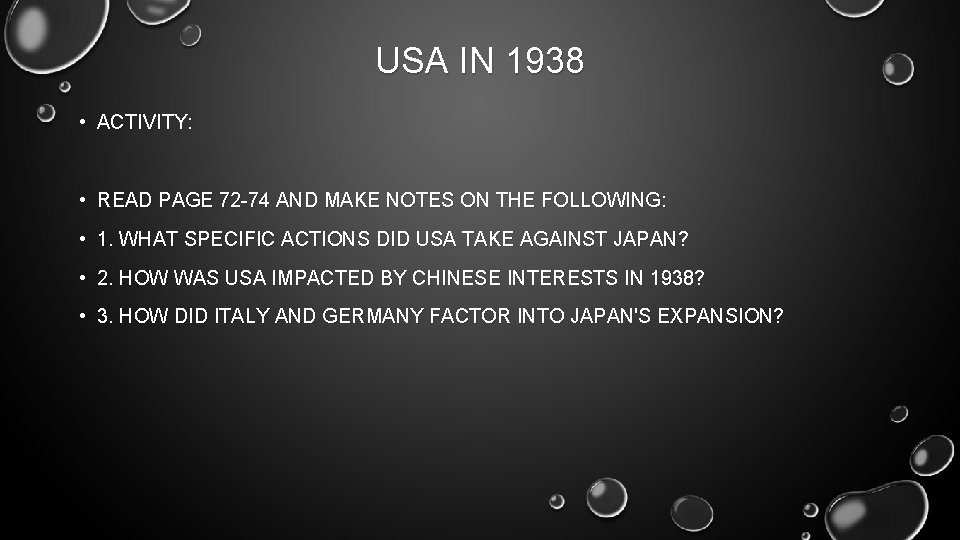 INTERNATIONAL RESPONSE TO JAPANESE AGGRESSION 1931 36 PGS