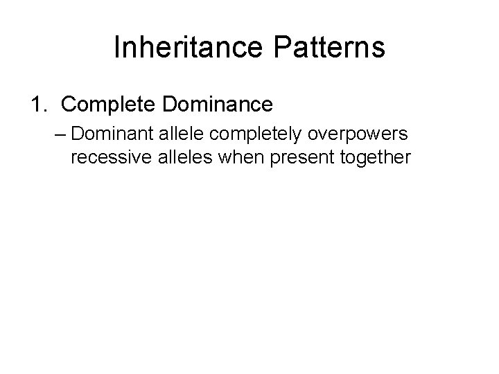 Biology MCAS Review Mendelian Genetics Inheritance Vocabulary Each