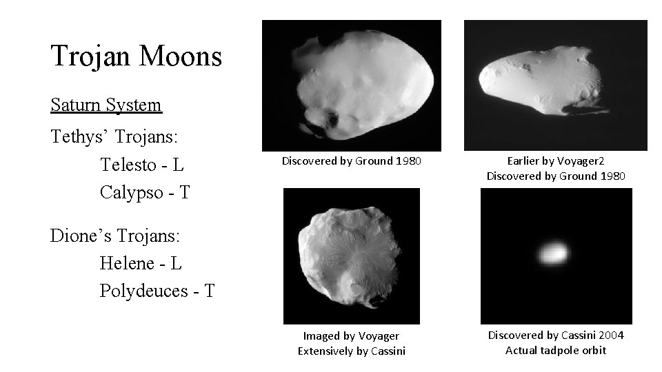 Trojans and CoOrbital Satellites Throughout the Solar System