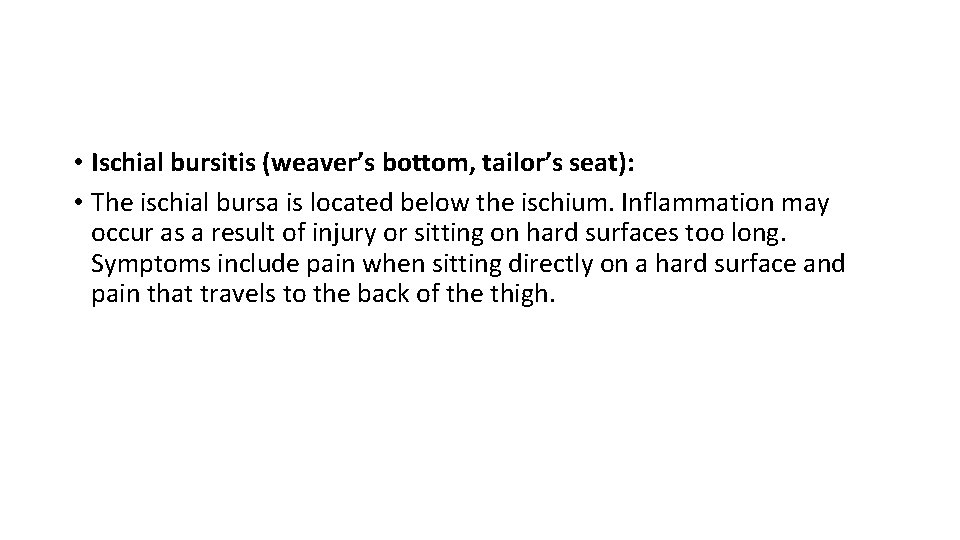 Bursitis Tendinitis and Other Soft Tissue Rheumatic Syndromes
