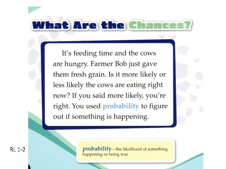 Probability and Statistics RL 1 2 Popular Activities