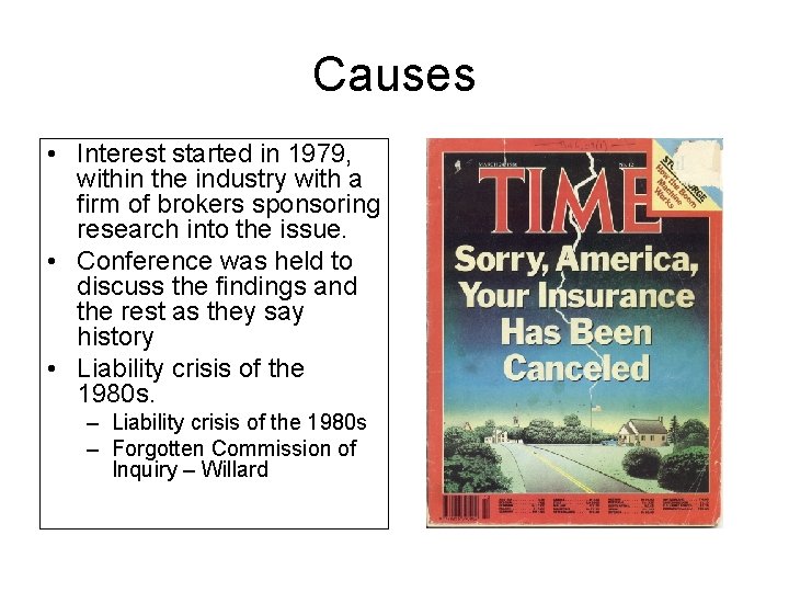 Insurance cycles Robert W Vivian Professor of Finance