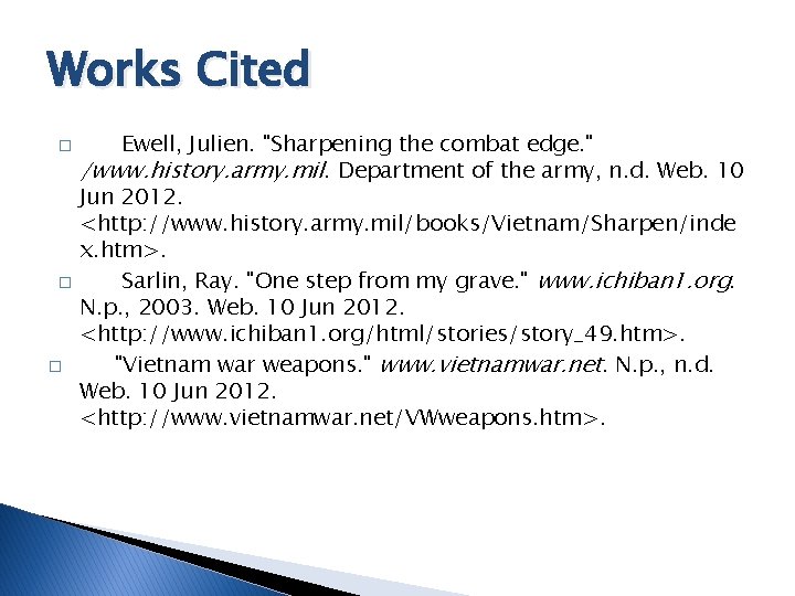 Booby Traps used in the Vietnam War Jacob