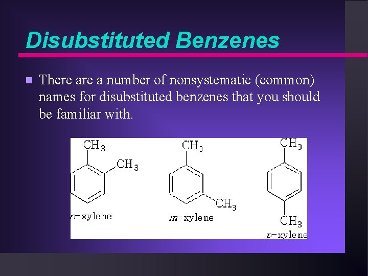 Aromatic Nomenclature Monosubstituted Benzenes n Monosubstituted ...