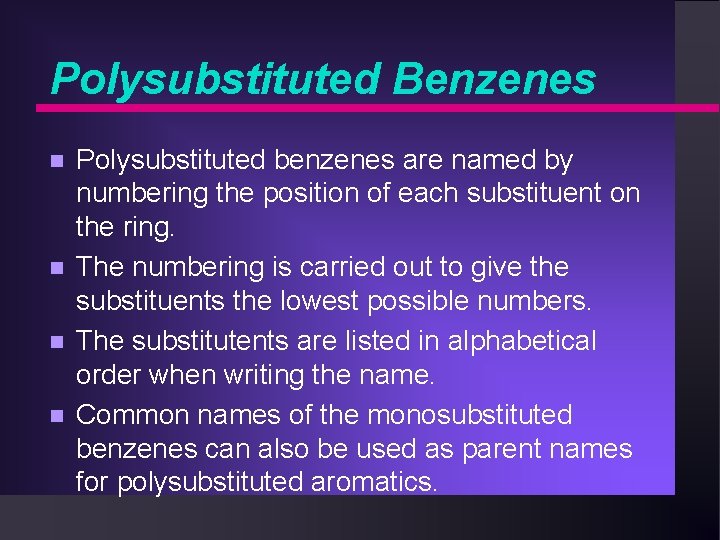 Aromatic Nomenclature Monosubstituted Benzenes n Monosubstituted ...