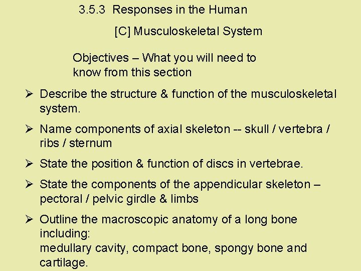 3 5 3 Responses in the Human C