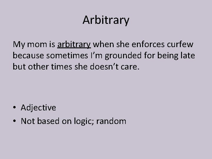 Vocabulary 1 English 10 Marginal I received a