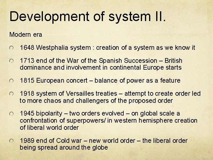 International System International Relations Basic concepts What is