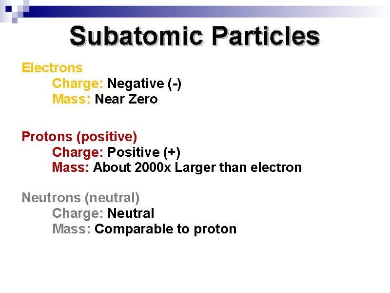 Comparison of Atomic Models Learning Target Know the