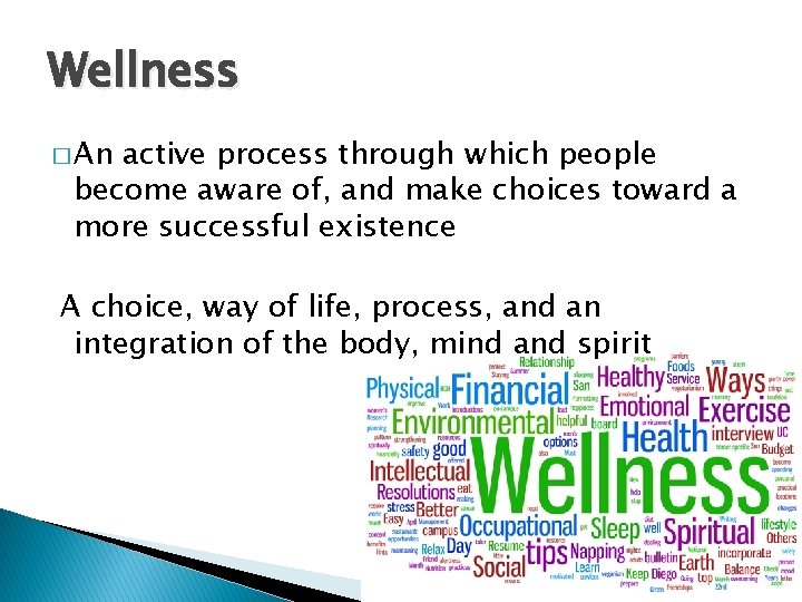 Components of Wellness By Jessica Kotelnicki Wellness An