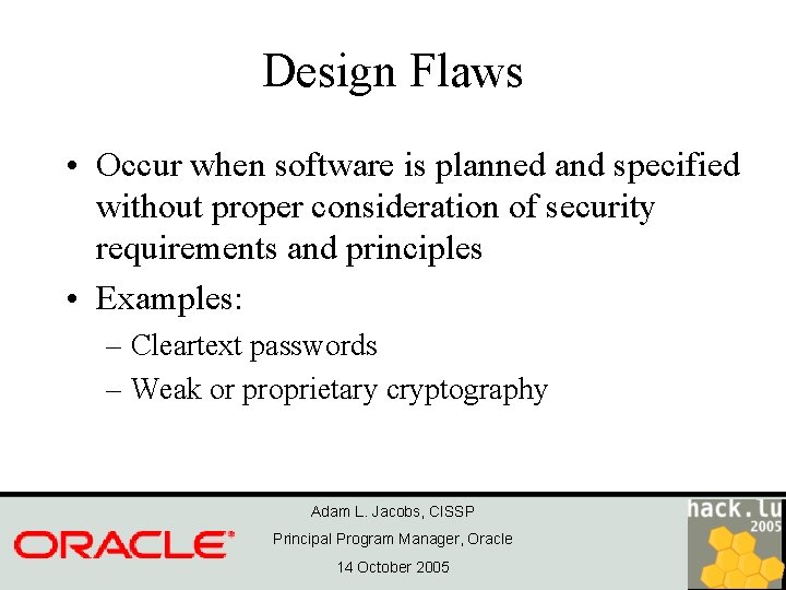 Why is Commercial Software So Vulnerable and How