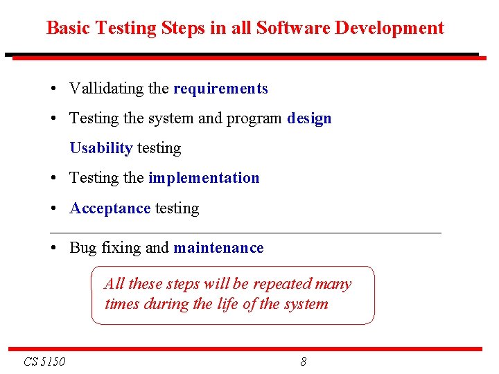 CS 5150 Software Engineering Lecture 3 Software Processes