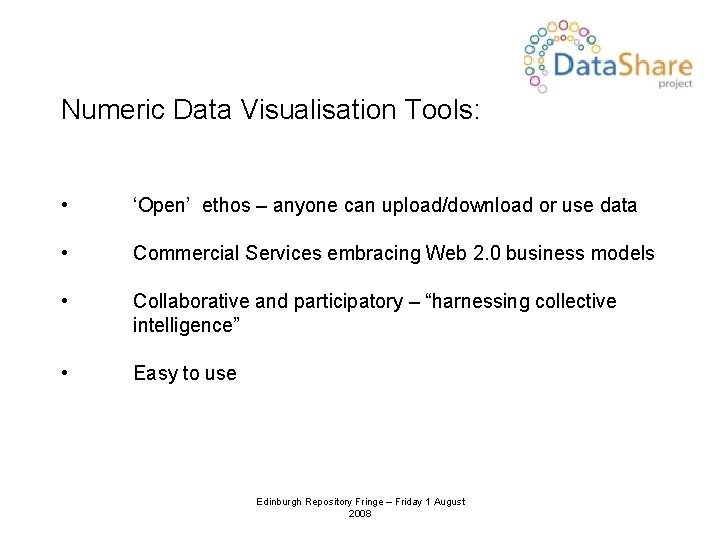 Open Data Open Minds Web 2 0 Data
