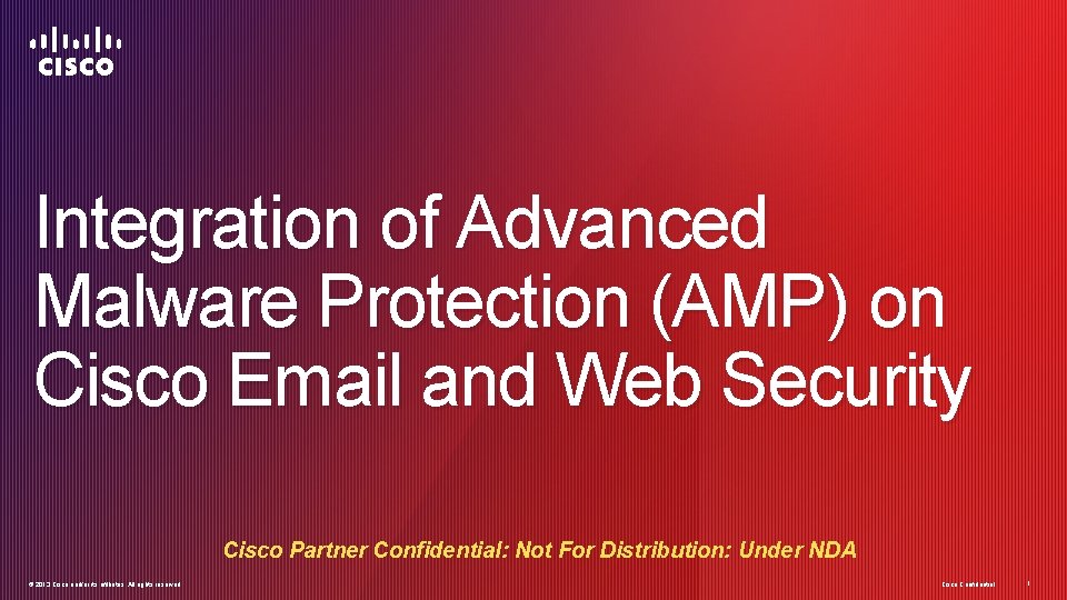 Integration of Advanced Malware Protection AMP on Cisco