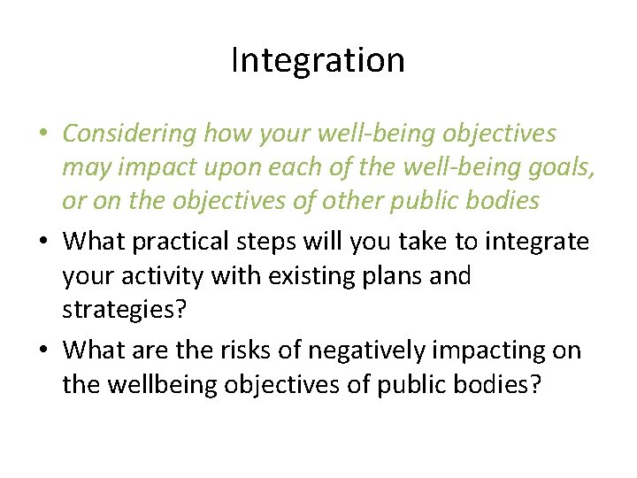 Understanding your Impact on Well Being of Future