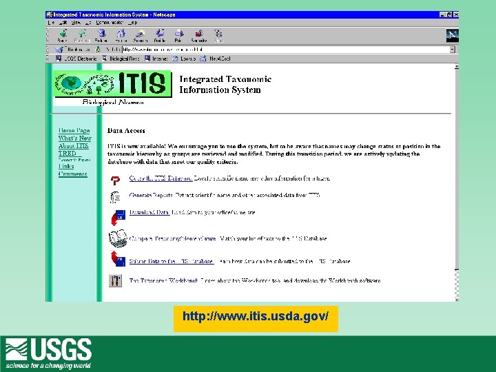 National Biological Information Infrastructure Research Opportunities ...